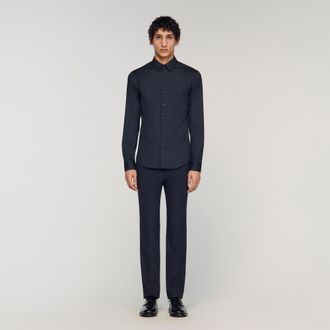 Sandro Chemise ajust&eacute;e en coton stretch