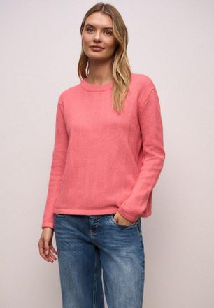 Street One Strickpullover mit Rundhals, strukturiert