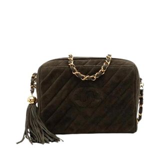 Chanel Pre-owned Quilted Suede Crossbody Bag - - Pre-owned - Damen - Gr&uuml;n - ONE SIZE