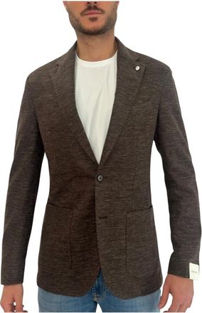 L.B.M. 1911 L.b.m. 1911, Homme, Vestes, Brun, Taille: XL Giacca monopetto