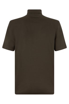 Ermenegildo Zegna Short-Sleeve Cotton Polo Shirt - Brown