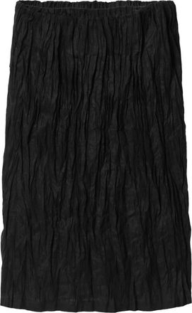 Toteme Femme, Jupes, Noir, Taille: 38 FR Crinkled Linen Skirt