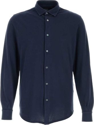 Fedeli Homme, Chemises, Bleu, Taille: 3XL Piquet Shirt
