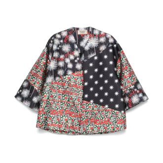 Alessandro Enriquez Schwarzes Meer Kleidung Crossover Neck Top - - Blouses & Shirts - Damen - Mehrfarbig - XS