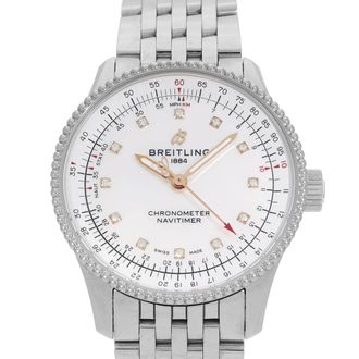 Breitling Uhr - Navitimer - Gr. unisize - in Silber - f&uuml;r Damen