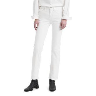 Levi's Damen 314 Shaping Straight Jeans, Soft Clean White, 30W / 30L