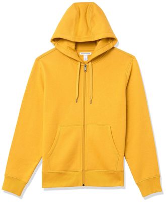 Amazon Essentials Herren Fleece-Kapuzenpulli mit durchgehendem Rei&szlig;verschluss (erh&auml;ltlich in den Gr&ouml;&szlig;en Big & Tall), Gold, XXL
