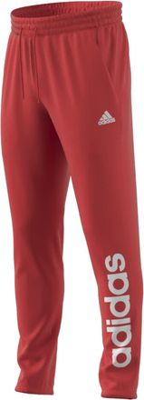 adidas Herren Essentials Single Jersey Tapered Elasticized Cuff Logo Pants, Bright red, M