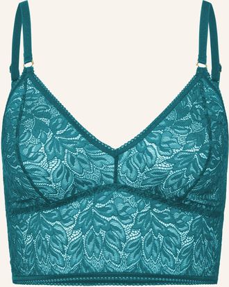 erlich textil Erlich Textil Iconic Lace Bralette Top Aus Spitze - Verstellbare Tr&auml;ger blau