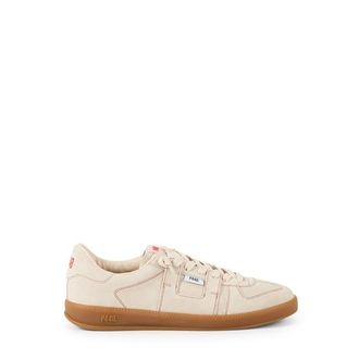 P448 Baskets c&ocirc;tel&eacute; en velours &agrave; surpiq&ucirc;res