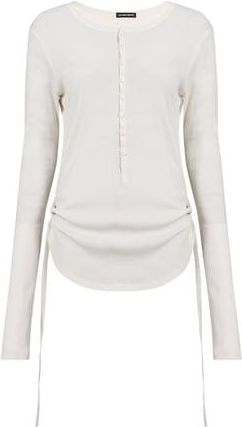Ann Demeulemeester Tee-shirt ajust&eacute; en coton c&ocirc;tel&eacute;
