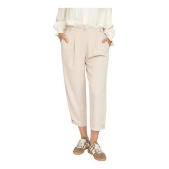 2-Biz Cropped Hosen - - Trousers - Damen - Beige - L