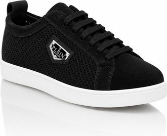 Philipp Plein Perforated Suede Low-Top Sneakers