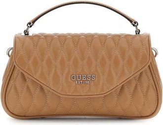Guess sac à épaule bandoulière sac à main Valla Top Handle Flap Bag Beige marron clair