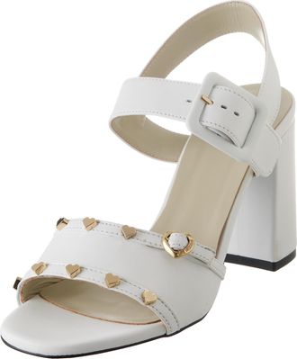 Love Moschino Damen Ja16378g0gia0100 Absatz-Sandalen, Weiß, 36 EU