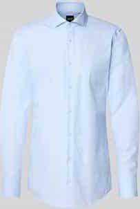 HUGO BOSS Slim Fit Freizeithemd aus reiner Baumwolle mit extra langem Arm Modell H-HANK-SP