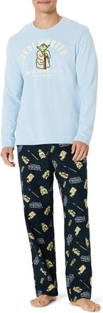 Amazon Essentials Herren Schlafanzug-Schlaf-Sets Flanell, Jedi-meister, XXL