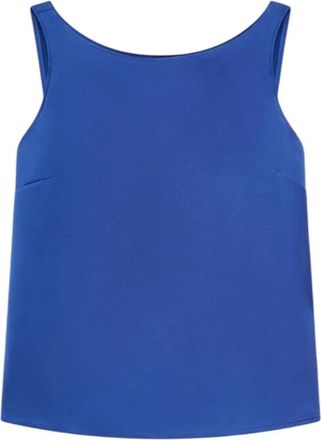 Maliparmi Maliparmi, Femme, Tops, Bleu, Taille: 42 FR top e canotte poliestere