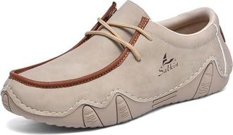 Generic Chaussures de conduite pour homme - Chaussures décontractées pour homme - Mocassins tendance et confortables pour la marche, beige, 39 1/3 EU
