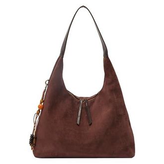 Generic Sac &agrave; bandouli&egrave;re en daim synth&eacute;tique r&eacute;tro pour femme - Grande capacit&eacute; - Automne et hiver, marron, 13.78x12.99x4.72inch