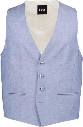 HUGO BOSS Herren Weste beige Slim Fit