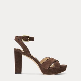 Ralph Lauren Plateausandale Sasha aus Wildleder