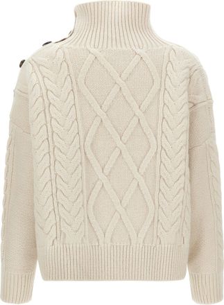 Yves Salomon Braided Cable-Knit Sweater