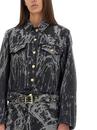 Ganni Organic Cotton Denim Jacket - Black