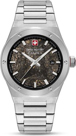 Swiss Military Hanowa Uhren - Quarzuhr Sidewinder Forged Carbon - Gr. unisize - in Silber - für Damen