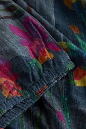 Next T-Shirt Oberteil mit Kerbausschnitt, ger&uuml;schter Ballonsaum (1-tlg)