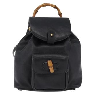 Gucci Pre-owned Vintage Backpack - - Pre-owned - Damen - Schwarzk - ONE SIZE