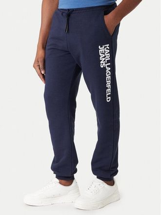 Karl Lagerfeld Jogginghose A1M10001 Dunkelblau Slim Fit