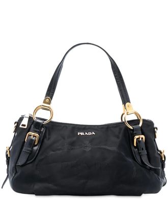 Prada 2000-2025 Tessuto Satchel-Tasche - Schwarz