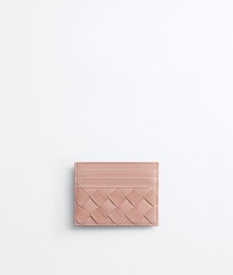 Bottega Veneta &Eacute;tui pour cartes de cr&eacute;dit Intrecciato - Rose - Femme - Unisex