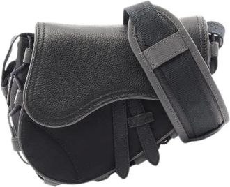 Dior Pre-owned Sacai Saddle Mini Bag - Homme - Pre-owned - Noir - Taille: ONE Size