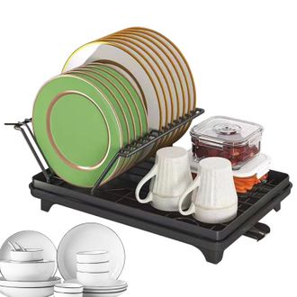 Generico Sp&uuml;lmaschinenregal | Platzsparender Organizer f&uuml;r Geschirr | Multifunktionales Abtropfgestell f&uuml;r die K&uuml;che | f&uuml;r Utensilien und Geschirr in K&uuml;che, Wo