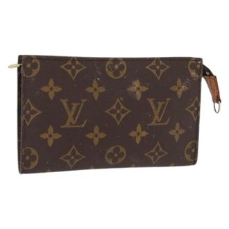 Louis Vuitton Pochette en Toile Pr&eacute;-port&eacute;e - Femme - Pre-owned - Brun - Taille: ONE Size