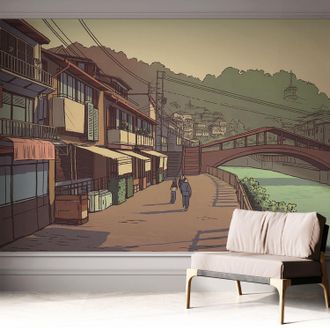 Tulup Carta Da Parati Autoadesiva - Fotomurale - Decorazione Parete - Murale - Adesivo Da Muro - Paesaggio Pastello 312x219 Cm