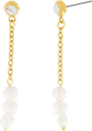 Dansk Copenhagen Elegante Perlen & CZ Wasserdichte Ohrringe - - Accessories - Damen - Gelb - ONE SIZE