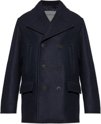 Burberry Homme, Manteaux, Bleu, Taille: XL Shelborne Short Coat