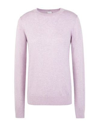 8 by YOOX ORGANIC COTTON-SILK BLEND KNIT CREWNECK SWEATER