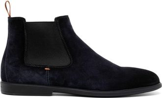 Santoni Chelsea-Boots aus Wildleder - Blau