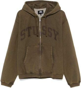 St&uuml;ssy hoodie zipp&eacute; &agrave; imprim&eacute; graphique - Vert