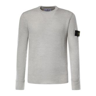 Stone Island Pullover mit Rundhalsausschnitt - - Knitwear - Herren - Grau - L