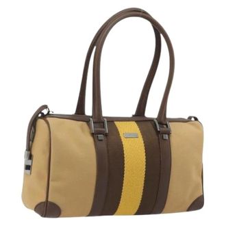 Gucci Pre-owned Vintage Boston Bag - Femme - Pre-owned - Beige - Taille: ONE Size