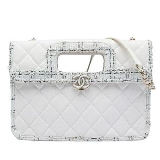 Chanel Pre-owned Quilted Satchel - - Pre-owned - Damen - Wei&szlig; - ONE SIZE