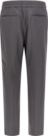Brioni Mens Gray Wool Casual Pants