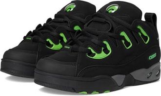 Osiris Chaussures de skate D3 E pour homme, Noir/anthracite/vert, 44.5 EU