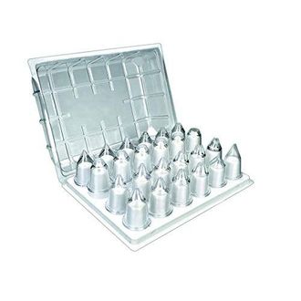 Ibili Ibili 771900 Set 24 Douilles pour poche patissière, Gris