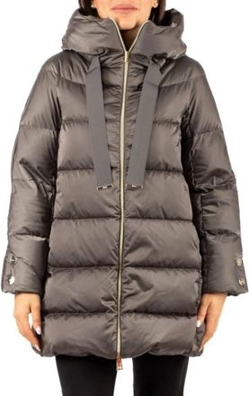 Herno Femme, Vestes, Gris, Taille: 36 FR Veste en duvet trap&egrave;ze